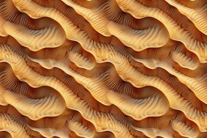 Top View of Sand Dunes in the Desert, Seamless Texture Stock ...