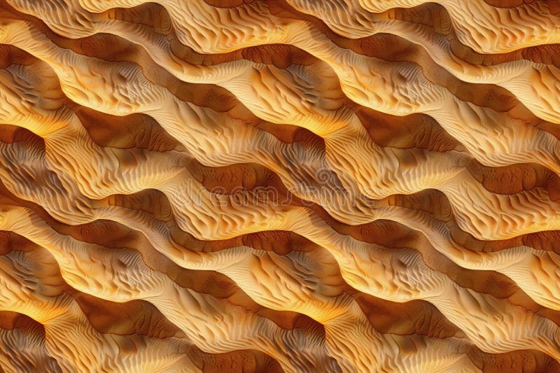 Top View of Sand Dunes in the Desert, Seamless Texture Stock ...