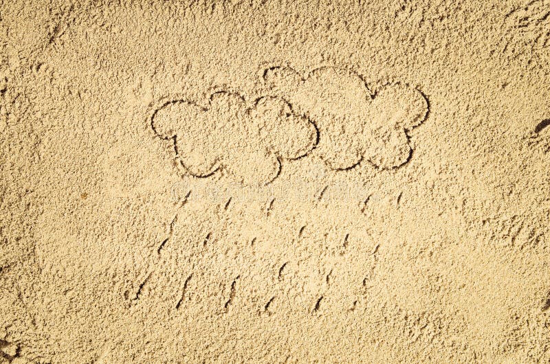 Top View of Sandy Beach Drawing. Background with Copy Space Stock Photo ...