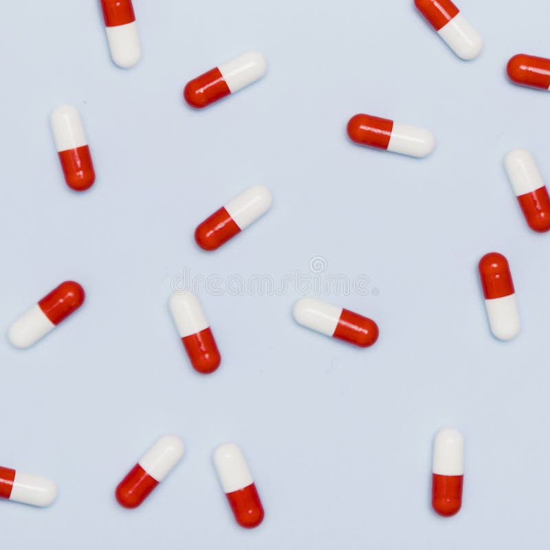 Top View Scattered Capsules. High Quality Photo Stock Image - Image of ...