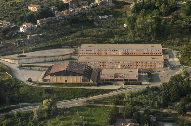 ROMA, ITALY - AUGUST 2018: Top View of the School Building Editorial ...