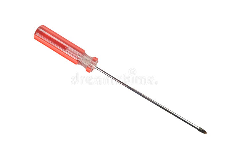 Top View of Screwdriver Isolated on a White Background Stock Image ...