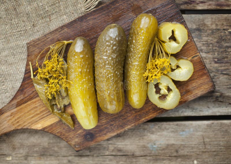 Top View of Several Pickle Cucumbers Stock Image - Image of ...