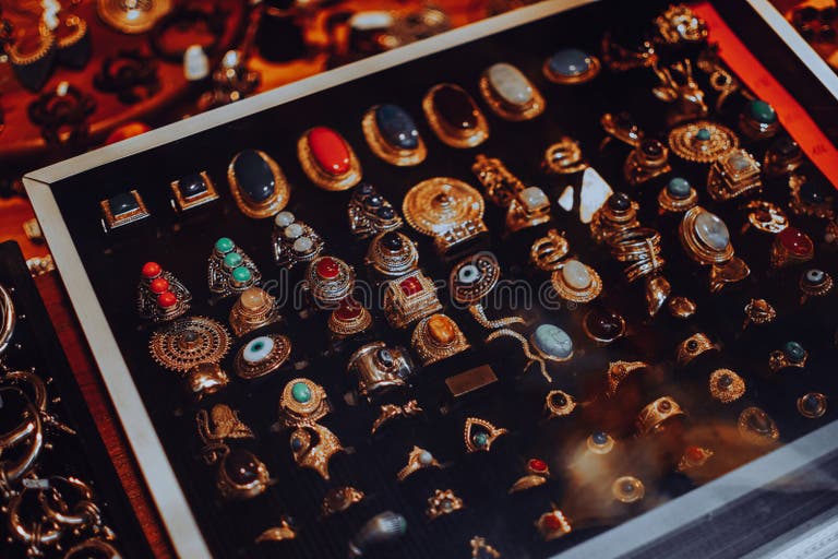 Top View of Several Rigs Displayed on a Store Table Stock Image - Image ...