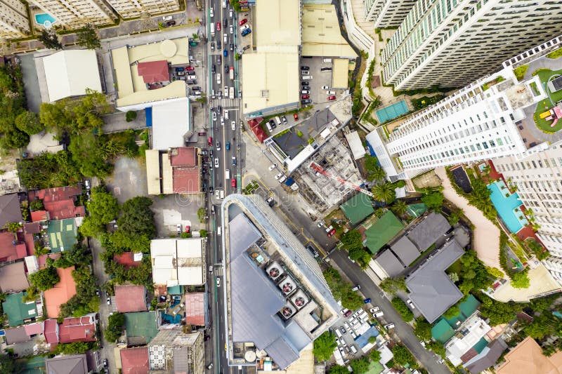 Top View of Shaw Boulevard and Surrounding Areas in Mandaluyong Stock ...