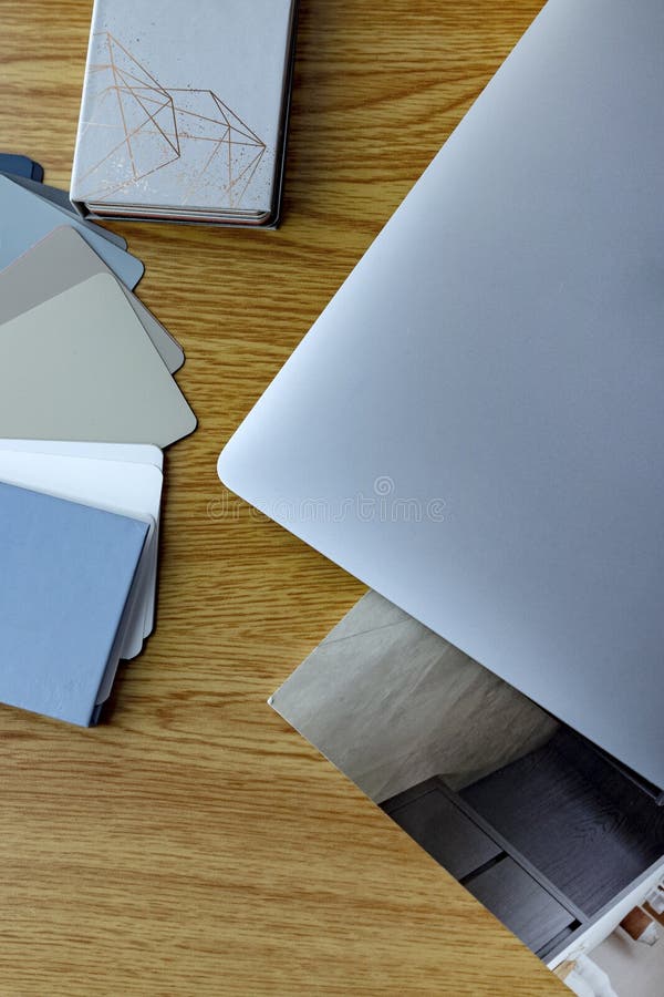 Top View of Sheet of Paper, Smartphone, Notebook Stock Photo - Image of ...