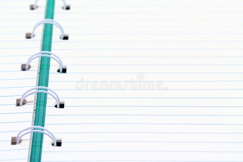 Top View of Sheets of Spiral Notebook. Back To School, Education ...