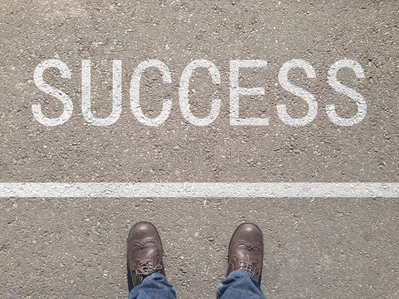 Success Starts in the Mind is Shown on the Business Photo Using the ...