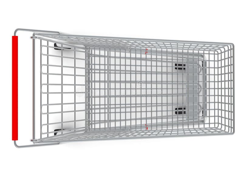 Shopping Cart Top View Isolated Stock Illustrations – 194 Shopping Cart ...