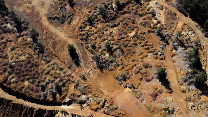 Top View Shot of a Barren Land Stock Image - Image of time, dried ...