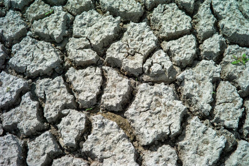 Top View Shot of the Soil Drought Cracked Landscape Stock Photo - Image ...