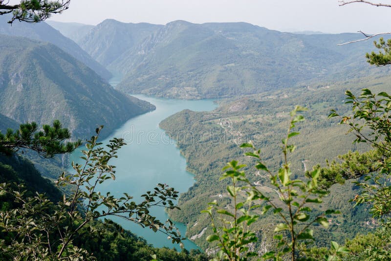 Top View from Sightseeing on Tara Stock Photo - Image of river, hill ...