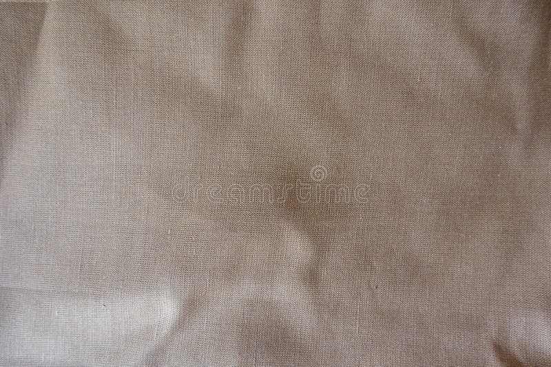 Top View of Dark Brown Hemp and Cotton Fabric Stock Image - Image of ...