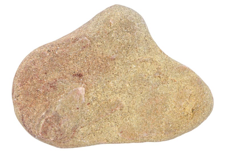 Top View of Single Beige and Red Pebble Stock Image - Image of detail ...