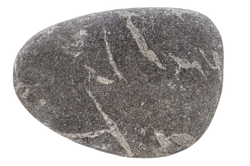 Top View of Single Black Pebble Stock Photo - Image of natural, studio ...