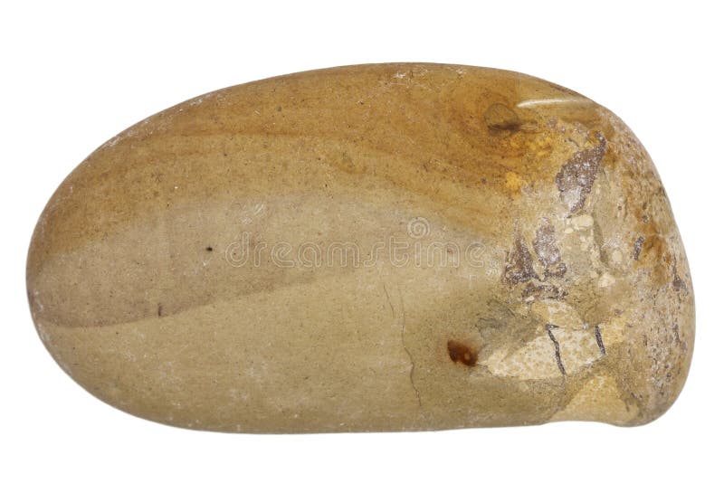 Top View of Single Brown Pebble Stock Photo - Image of circle, isolated ...