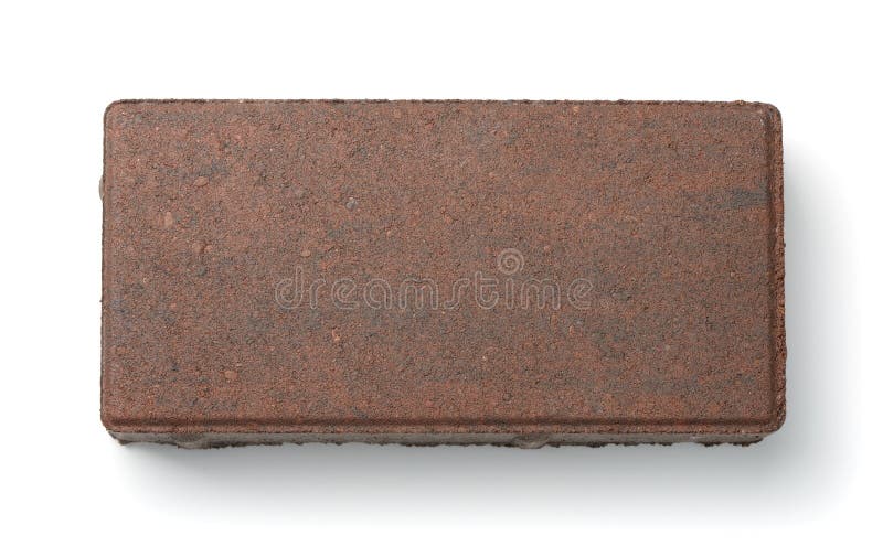 Top View of Single Clay Brick Paver Stock Image - Image of abstract ...