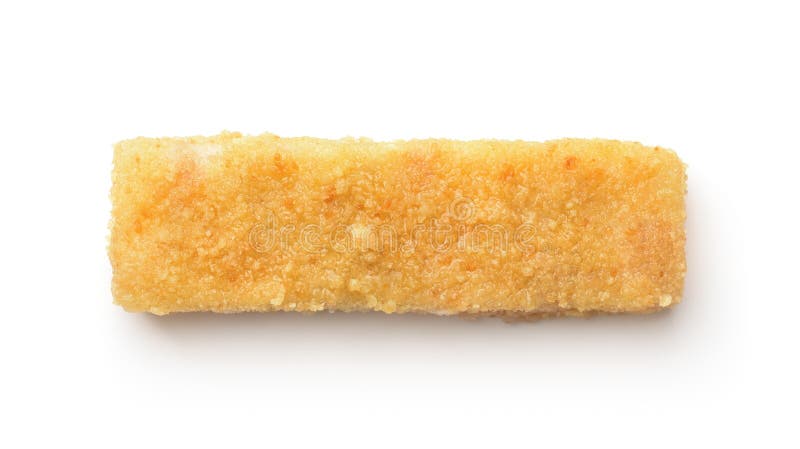 Top View of Single Frozen Fish Stick Stock Photo - Image of macro ...