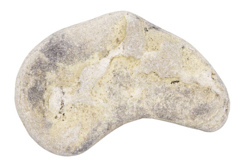 Top View of Single Gray Pebble Stock Image - Image of curve, hard ...
