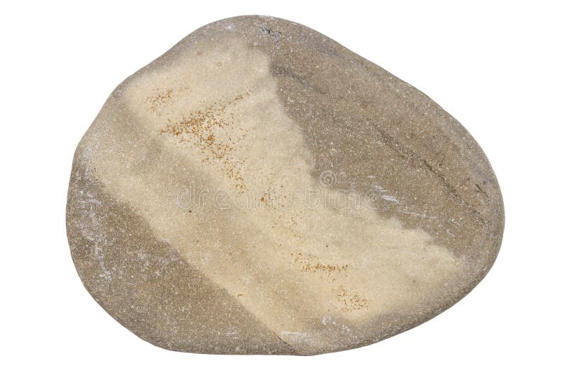 Top View of Single Gray Pebble Stock Image - Image of oval, gray: 242233109