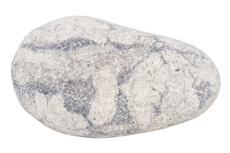 Top View of Single Gray Pebble Stock Image - Image of rock, oval: 248119201