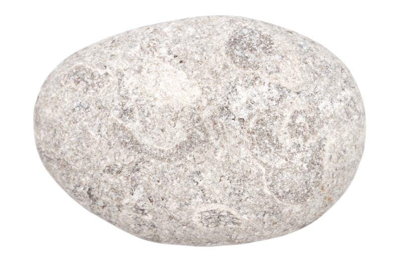 Top View of Single Gray Pebble Stock Image - Image of boulder, isolated ...