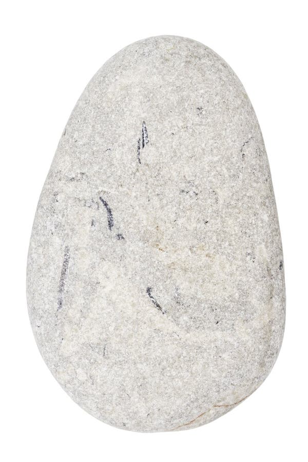 Top View of Single Gray Pebble Stock Image - Image of mineral, stone ...