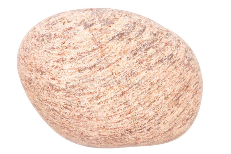 Top View of Single Red Pebble Stock Image - Image of curve, shape ...