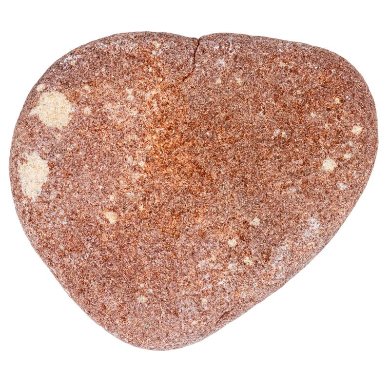 Top View of Single Red Pebble Stock Image - Image of pebble, nature ...