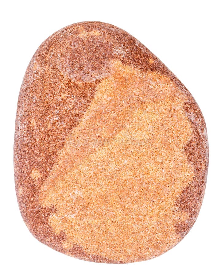 Top View of Single Red Pebble Stock Image - Image of detail, studio ...