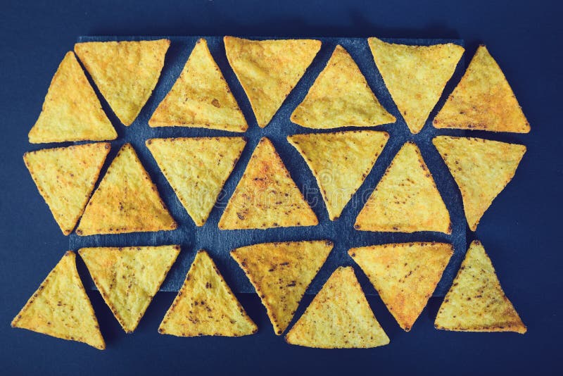 Slices of nachos stock photo. Image of cheese, slices - 109866696