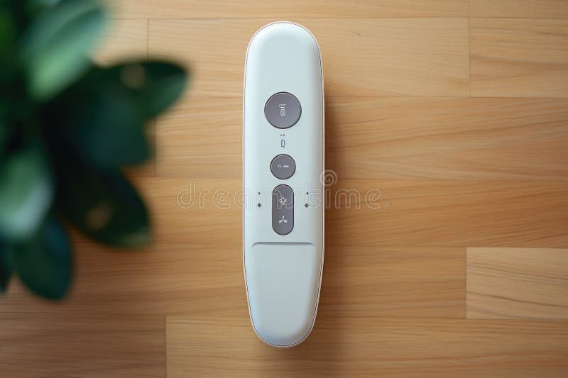 Top View of a Smart Air Conditioner Remote Control Stock Illustration ...