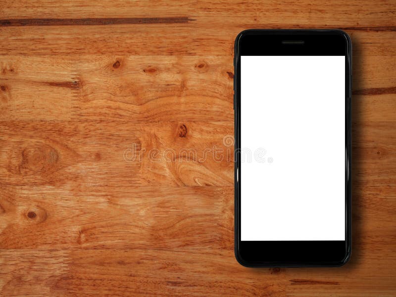 Top View of Smartphone on White Marble Table. Stock Image - Image of ...