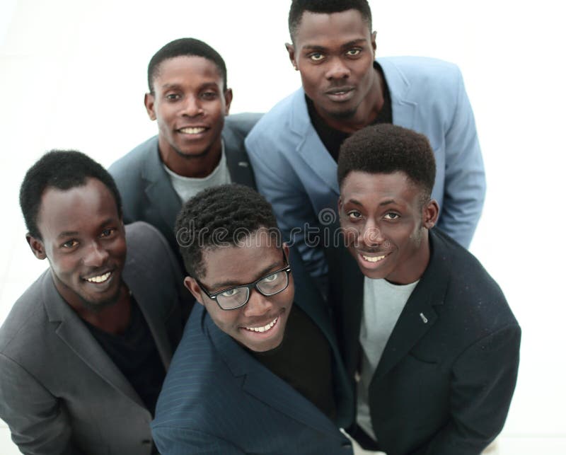 Top View .smiling Young Business People Looking at the Camera Stock ...