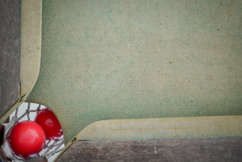 Top View of the Snooker Table and the Red Ball Stock Photo - Image of ...