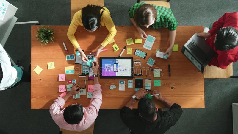 Top View of Software Developer Writing Idea about Ux Ui Design ...