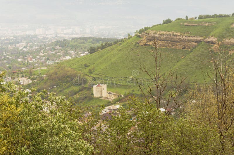 Top View on the Spring Town in the Mountains.Kislovodsk Stock Photo ...