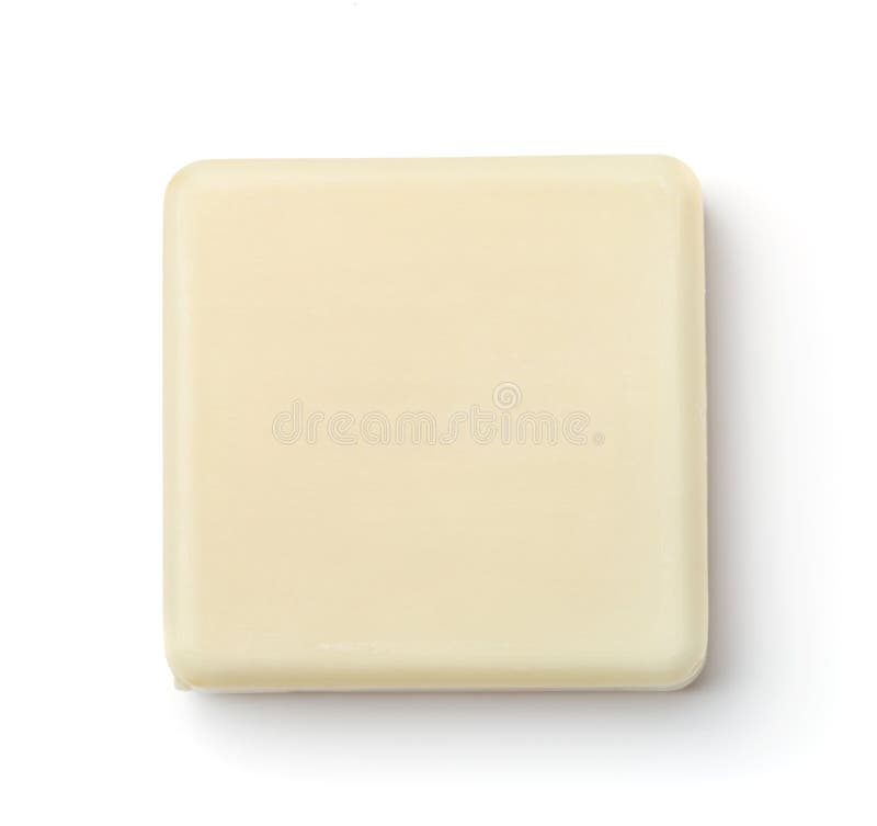 Top View of Square Natural Soap Bar Stock Photo - Image of detergent ...