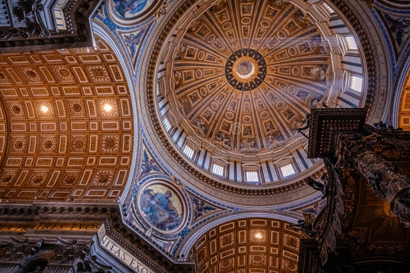 Top View of St. Peterâ€™s Basilica Ceiling Editorial Photo - Image of ...