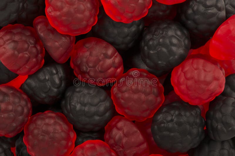 Top View on a Stack of Fruit Flavored Jelly Candies As Abstract ...