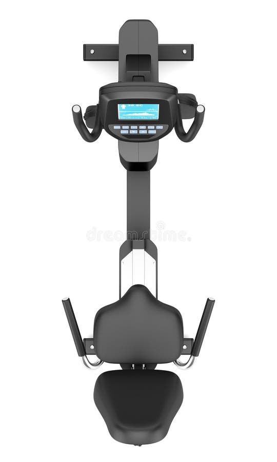 Top View of Stationary Exercise Horizontal Bike Isolated Stock ...