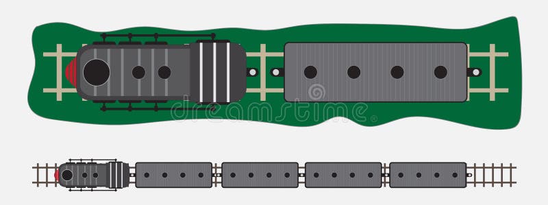 Vintage Steam Train Top View Stock Illustrations – 16 Vintage Steam ...