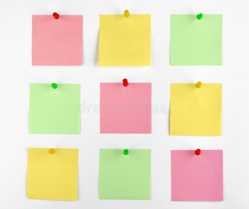 Top View Sticky Notes Collection. High Quality Photo Stock Image ...