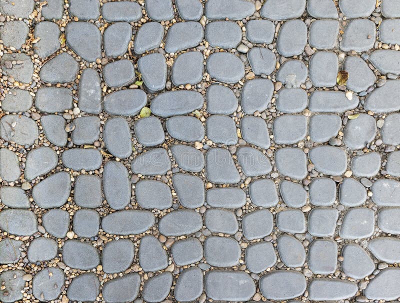Top View Stone Pattern Footpath Floor Background Stock Photo - Image of ...