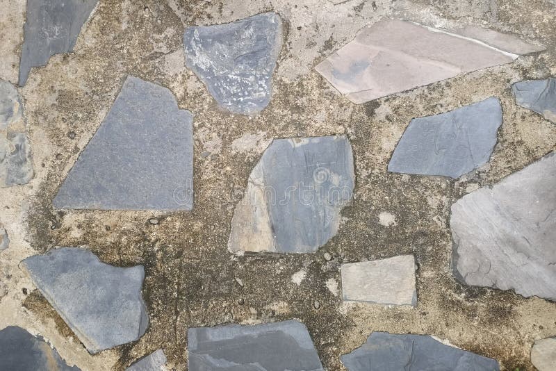 Top View Stone Walkway in the Park, Empty with Copy Space for Text ...