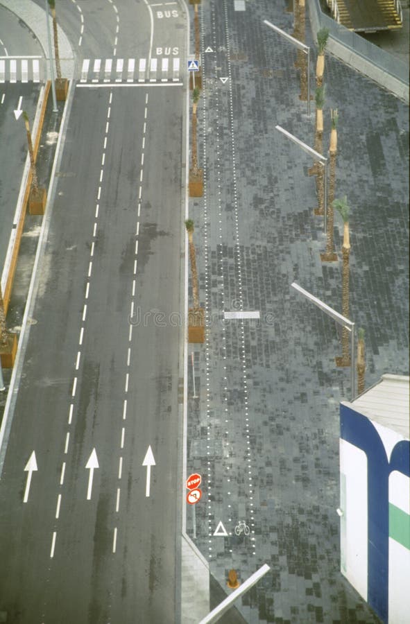 Top view of street stock image. Image of direction, highway - 8899673