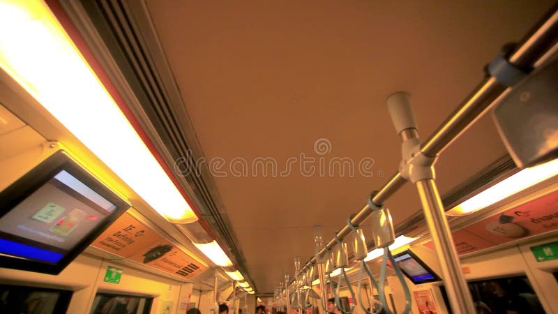 Top View of Subway Cart. HD. 1920x1080 Stock Footage - Video of ...