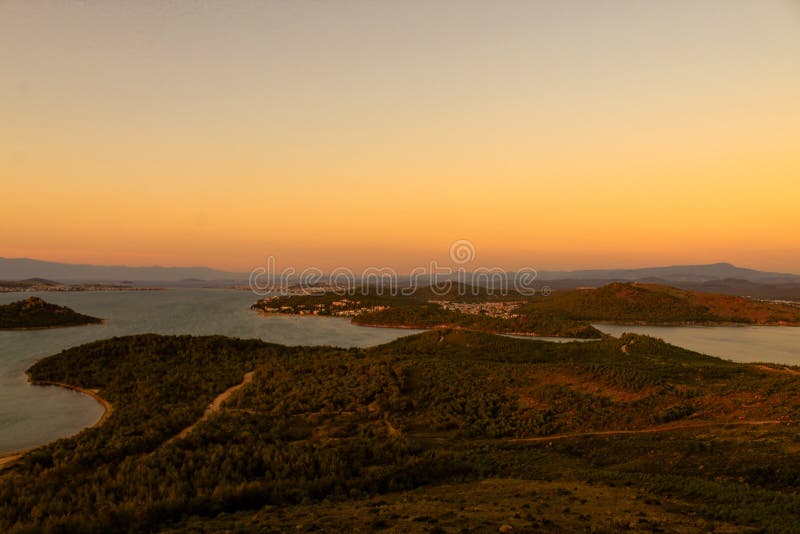 Top View of Sunset from Devil S Table Editorial Photo - Image of ...