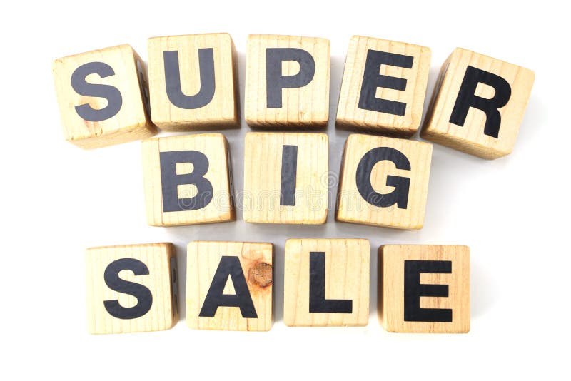Super Big Sale Alphabet Letters on White Background Stock Image - Image ...