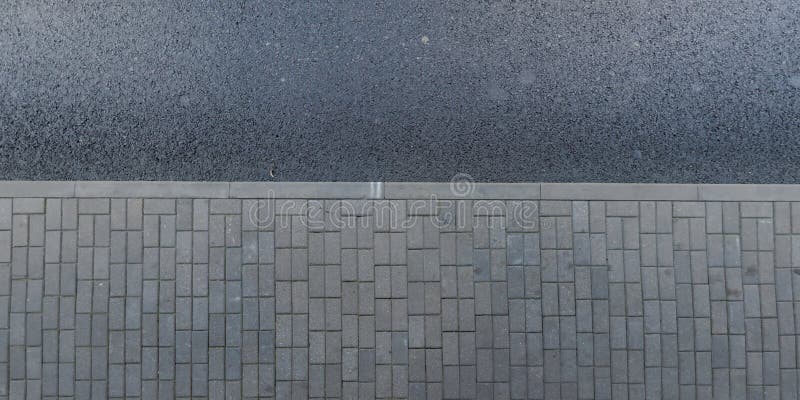 Top View of Surface of Paving Slabs and Pedestrian Footpath Stock Photo ...
